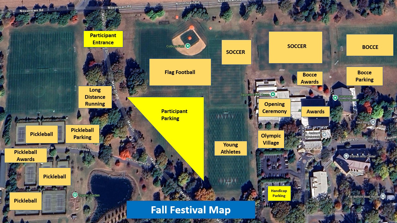 Fall Fest Map 2026 – Special Olympics Delaware